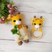 Baby Set, Giraffe Toy and Rattle, Amigurumi Toy, Birthday Set. - Etsy ...