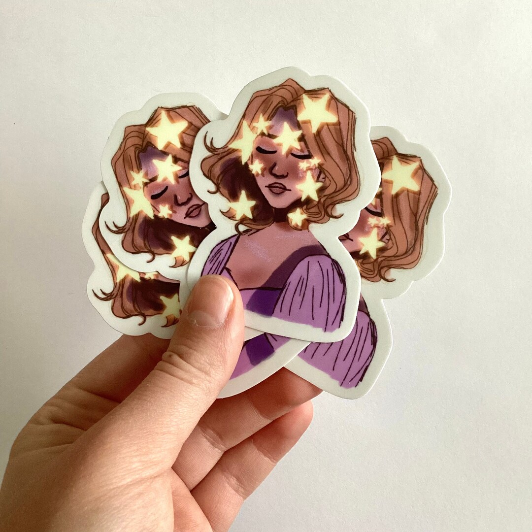 Cress Sticker, Lunar Chronicles Sticker, Cute Sticker, Crescent Moon - Etsy