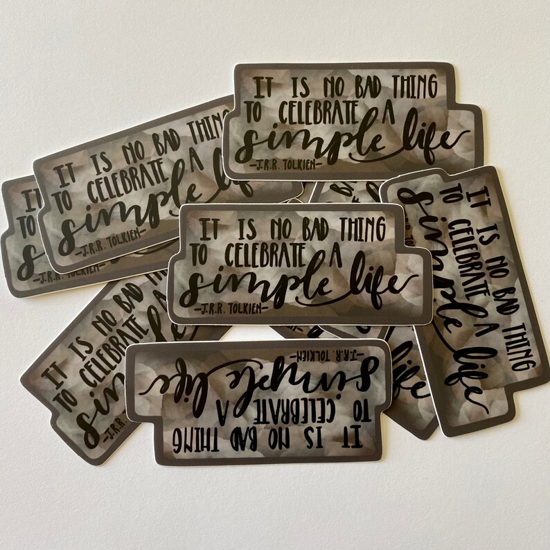 Tolkien Sticker, Quote Sticker, Cute Sticker, Lord of the Rings - Etsy