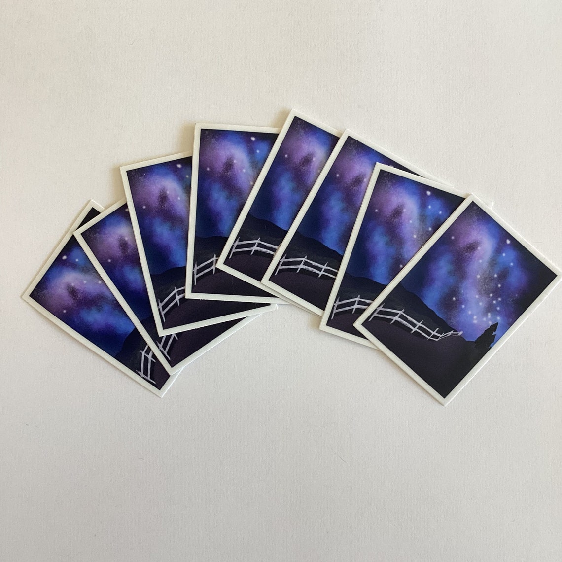 Starry Night Sticker, Star Sticker, Cute Sticker - Etsy