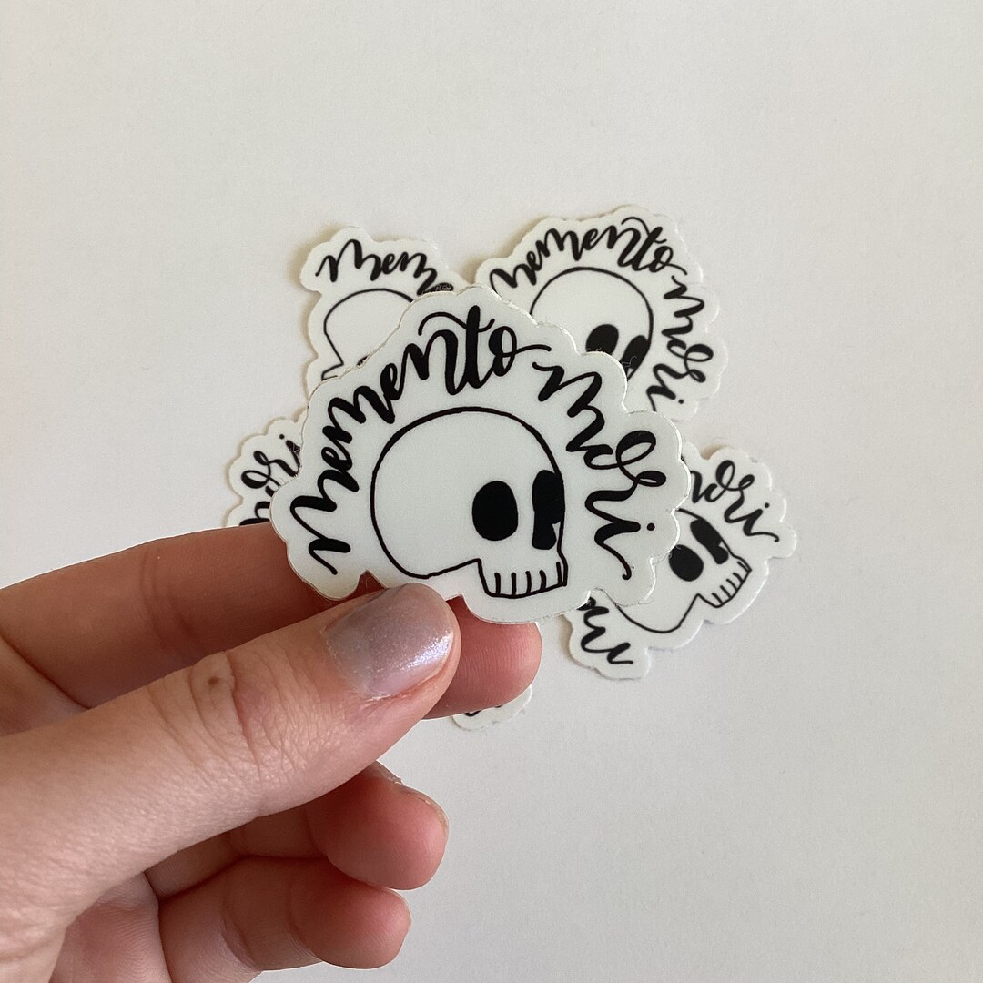 Memento Mori Sticker, Catholic Sticker, Skeleton Sticker - Etsy