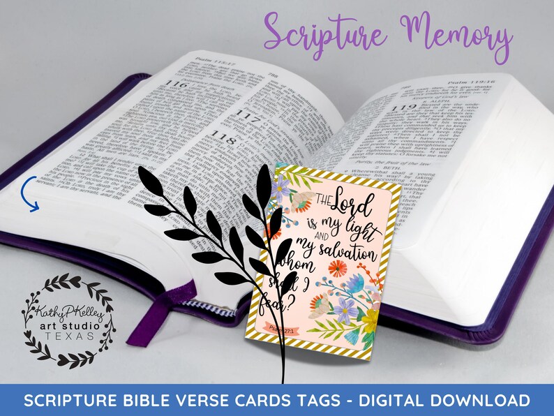 Printable Scripture Art Bible Verses Tags, Eight 2.5x3.5 Size Cards ...
