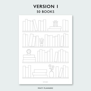 Bookshelf Reading Tracker, Reading Log Printable, Book Tracker Template ...