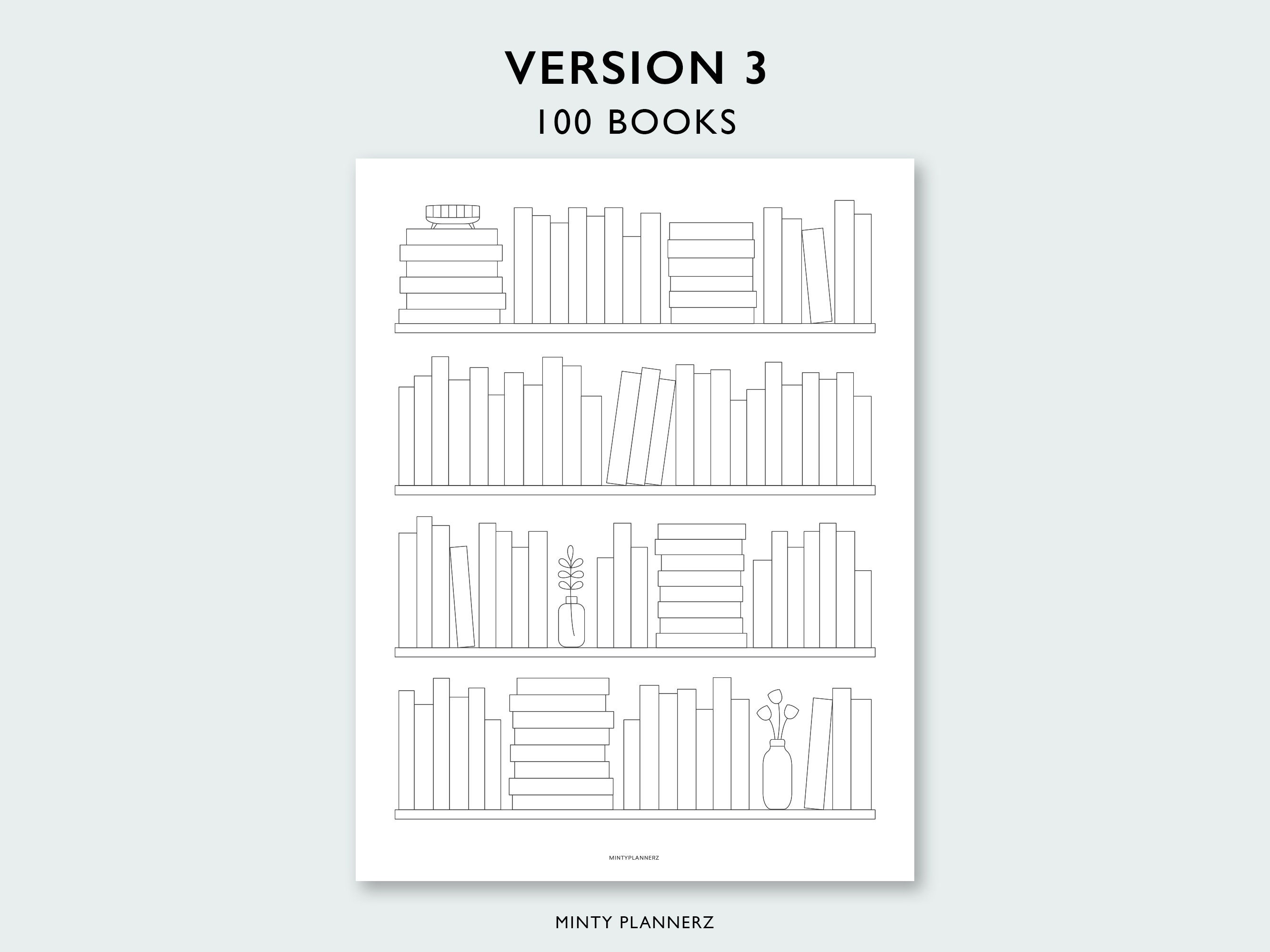 Bookshelf Reading Tracker, Reading Log Printable, Book Tracker Template ...