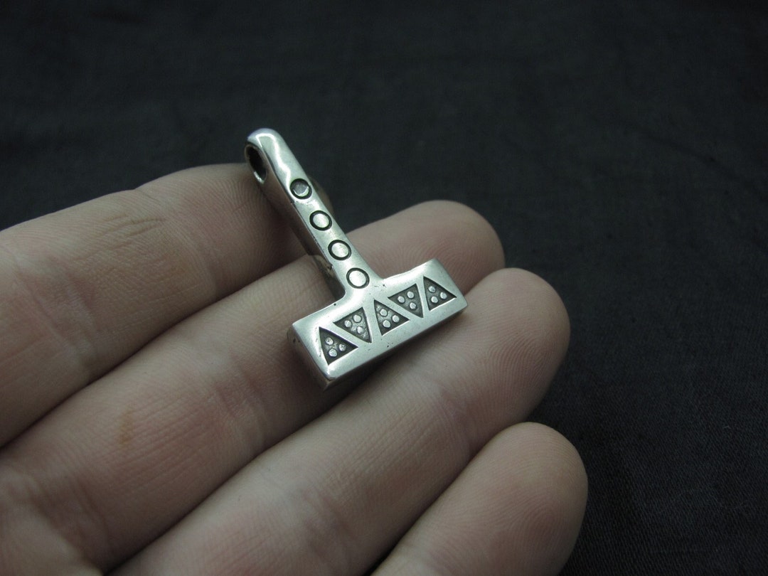 God Thor Historical Look Mjolnir With Solar Symbols and Wolf Tooth ...