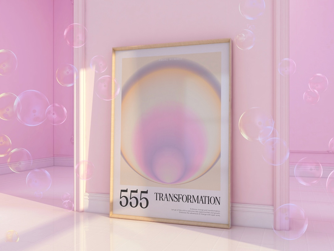 555 Angel Number Poster Aura Poster Aura Print Angel Number Print Angel ...