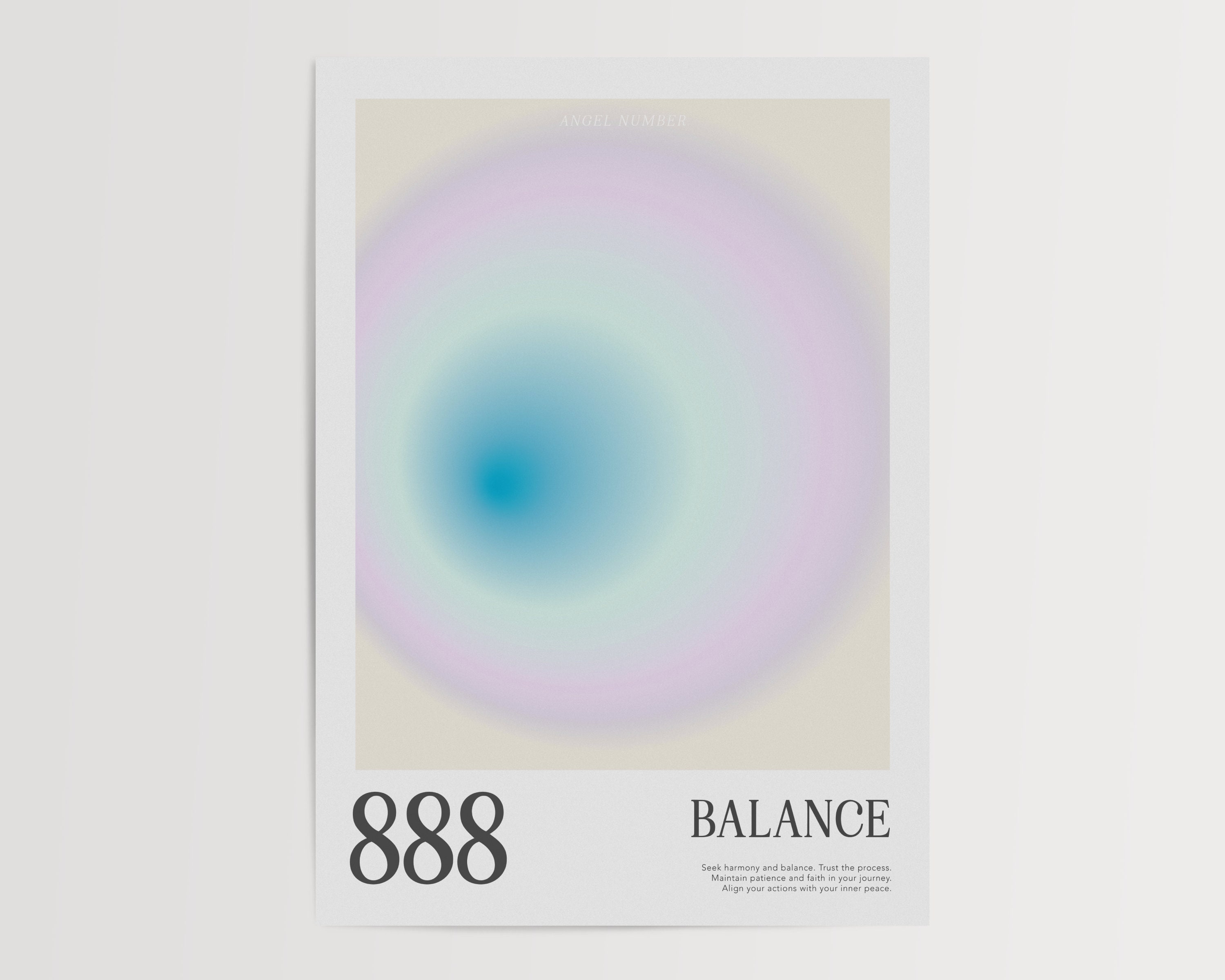 888 Angel Number Poster Aura Poster Aura Print Angel Number Print Angel ...