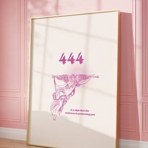 444 Angel Number Poster Aura Poster Aura Print Angel Number Print Angel ...