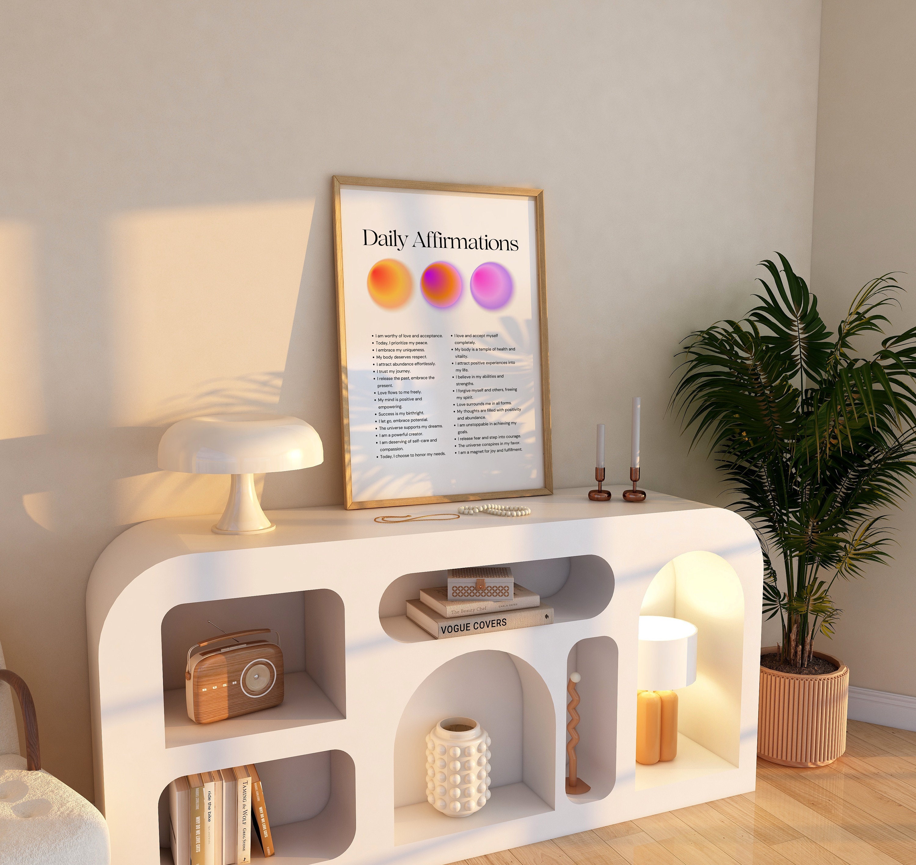 Daily Affirmations Poster I Am Affirmation Print Aura Poster Aura Print ...