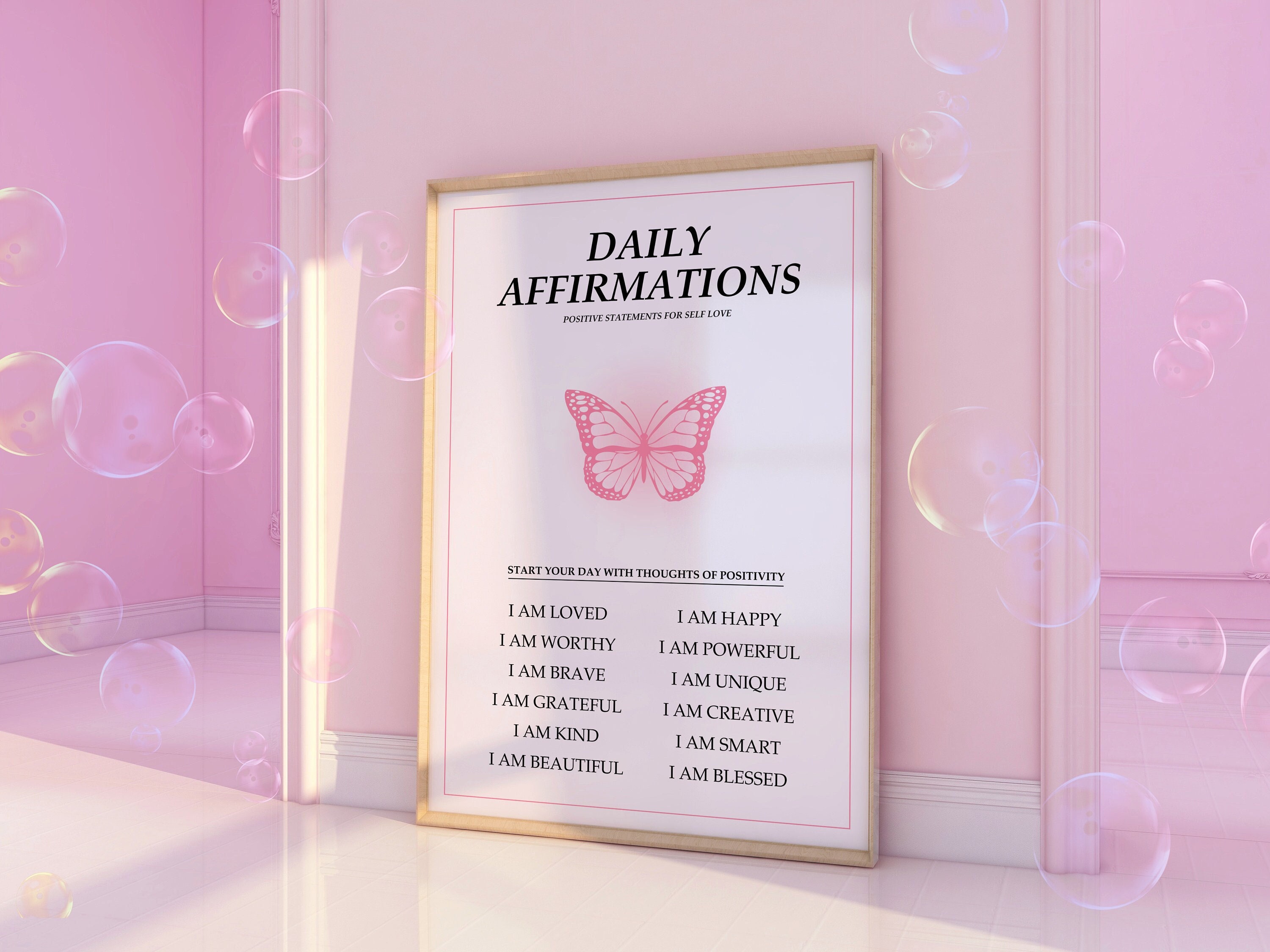 Coquette Room Decor Coquette Wall Art Motivational Poster Girly Wall ...