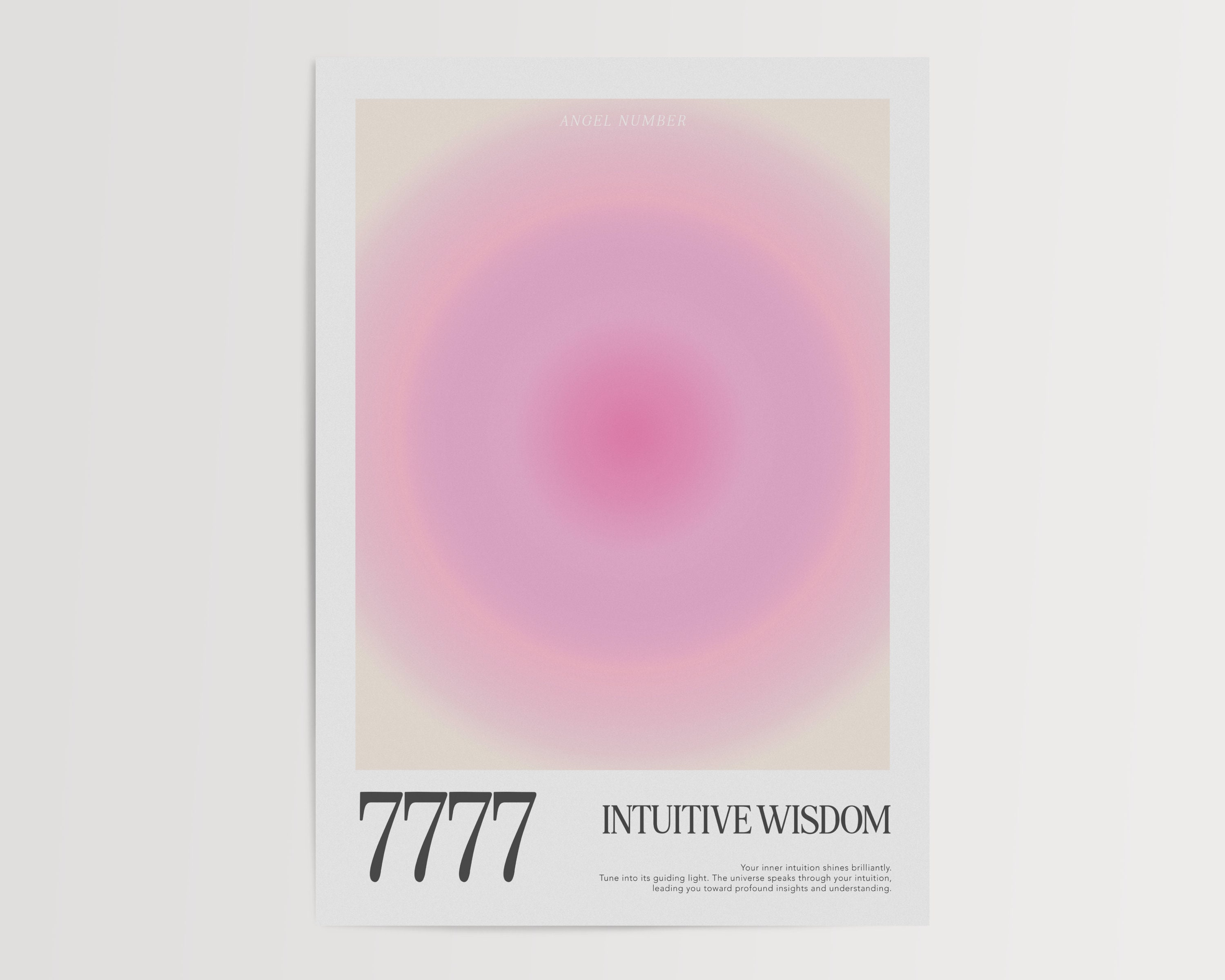 7777 Angel Number Poster Aura Poster Aura Print Angel Number Print ...
