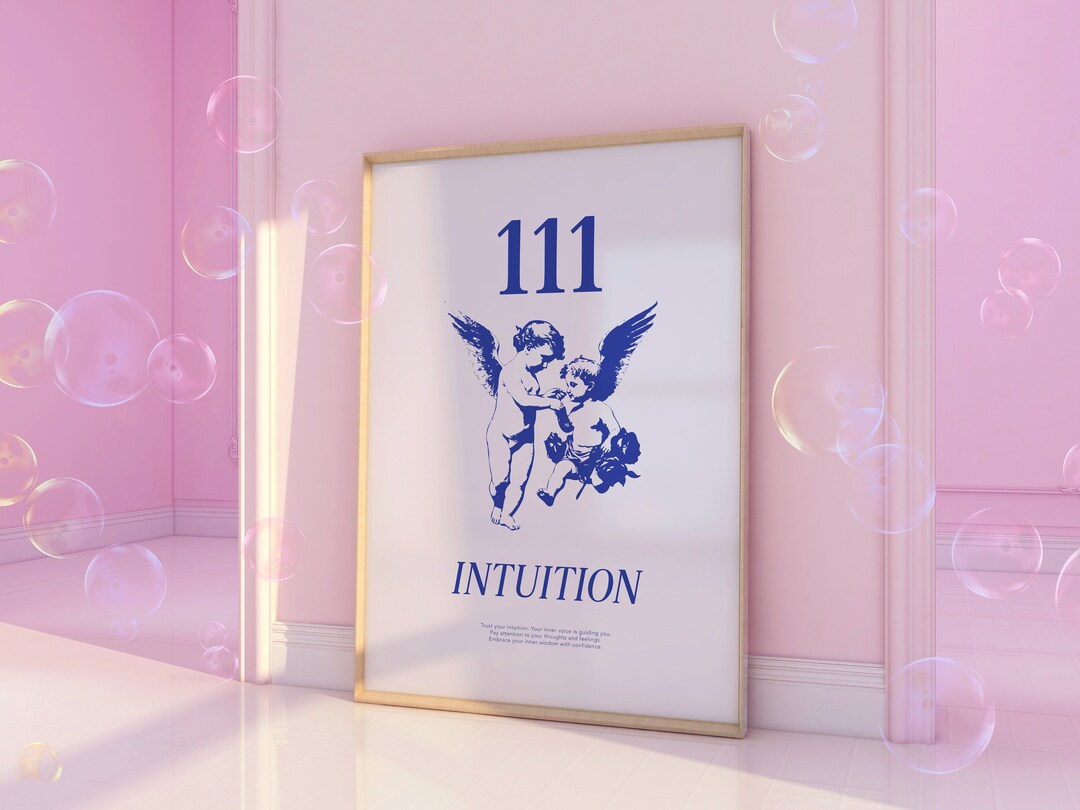111 Angel Number Poster 111 Angel Number Print Coquette Room Decor ...