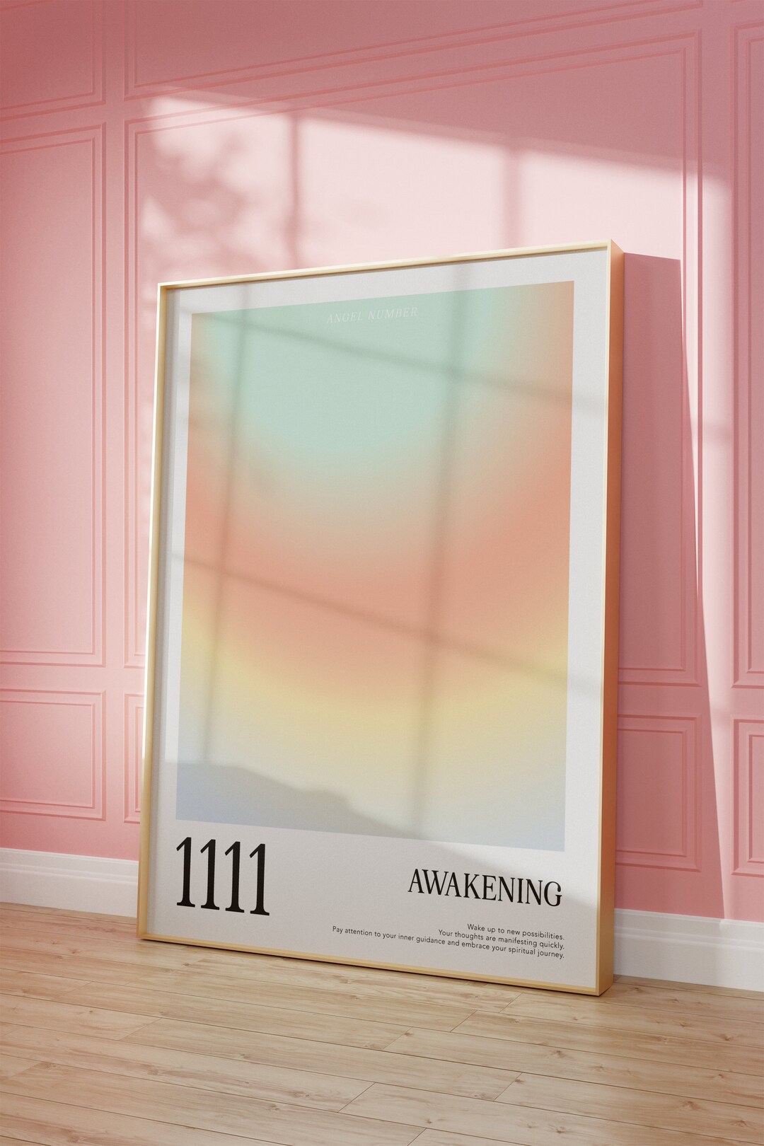 1111 Angel Number Poster Aura Poster Aura Print Angel Number Print ...