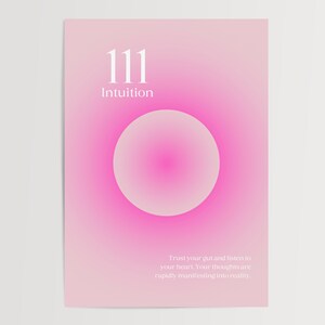 111 Angel Number Poster Aura Poster Aura Print Angel Number Print Angel ...