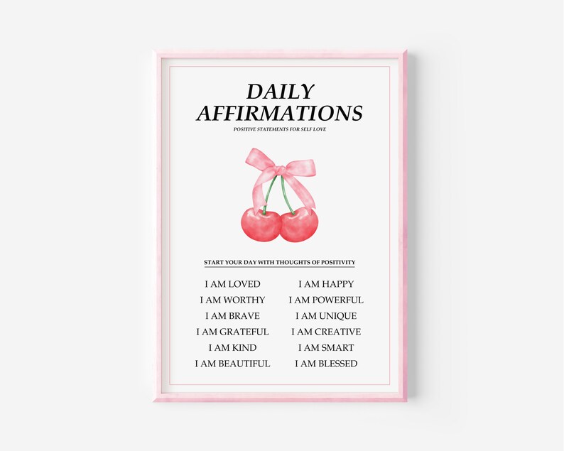 Coquette Room Decor Coquette Wall Art Motivational Poster Girly Wall ...