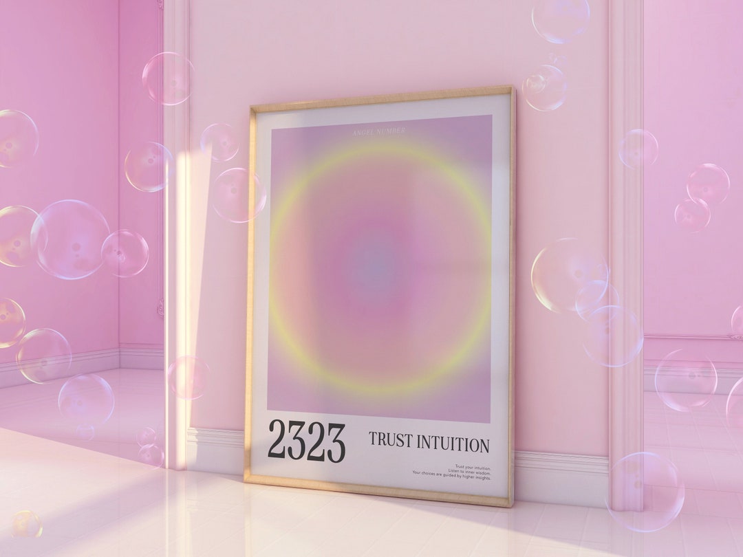 2323 Angel Number Poster Aura Poster Aura Print Angel Number Print ...