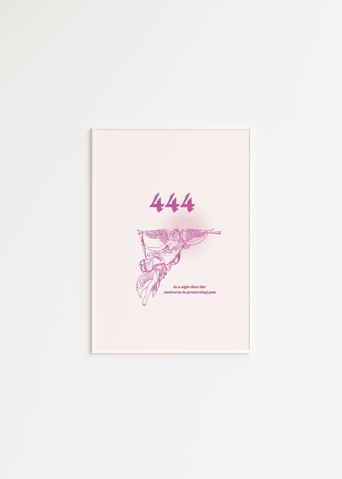 444 Angel Number Poster Aura Poster Aura Print Angel Number Print Angel ...