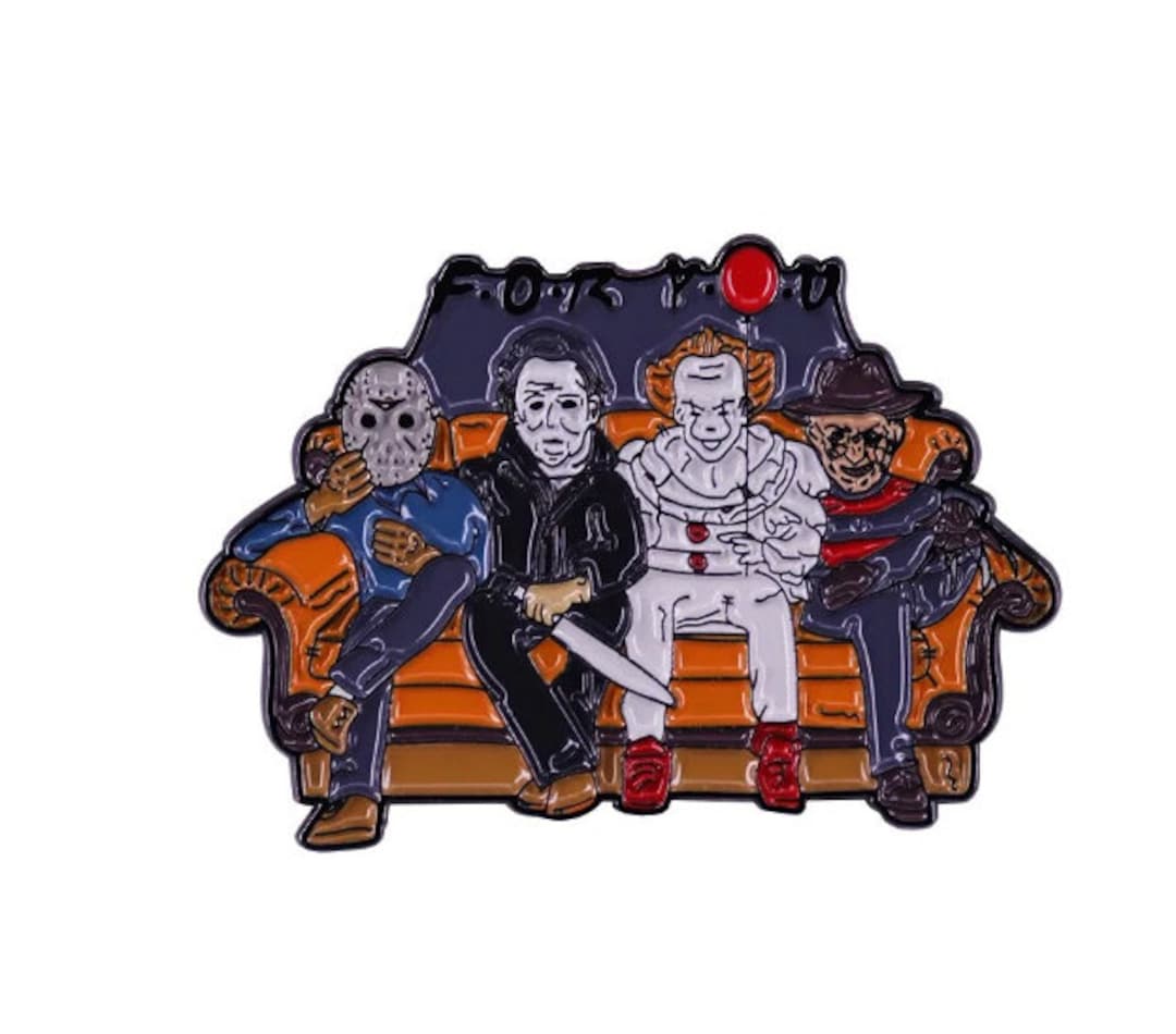 Horror Movie Enamel Pin Friend's Couch - Etsy