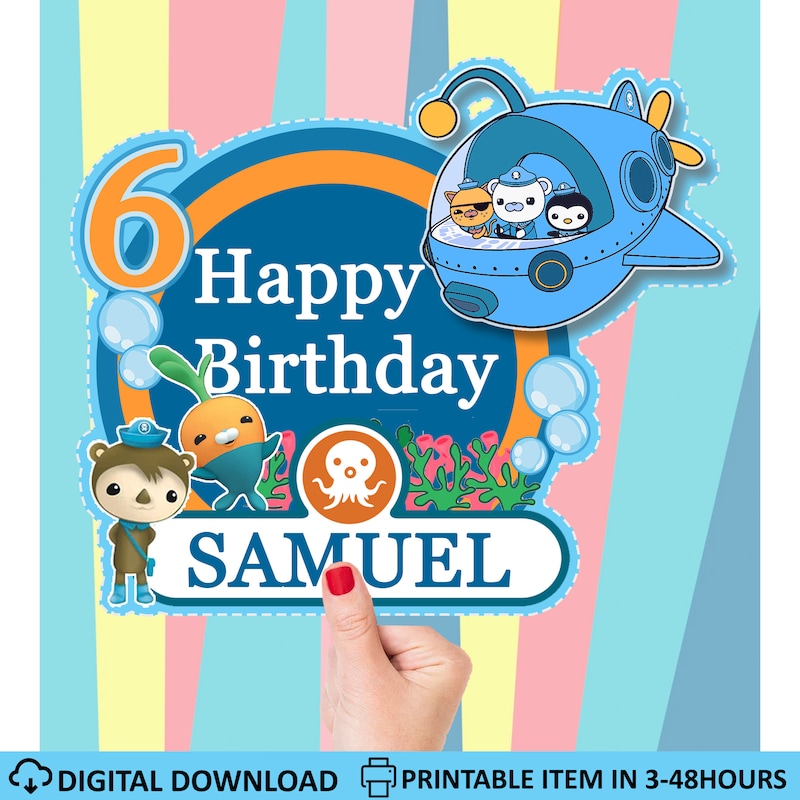 Octonauts Cake Topper - Etsy Australia