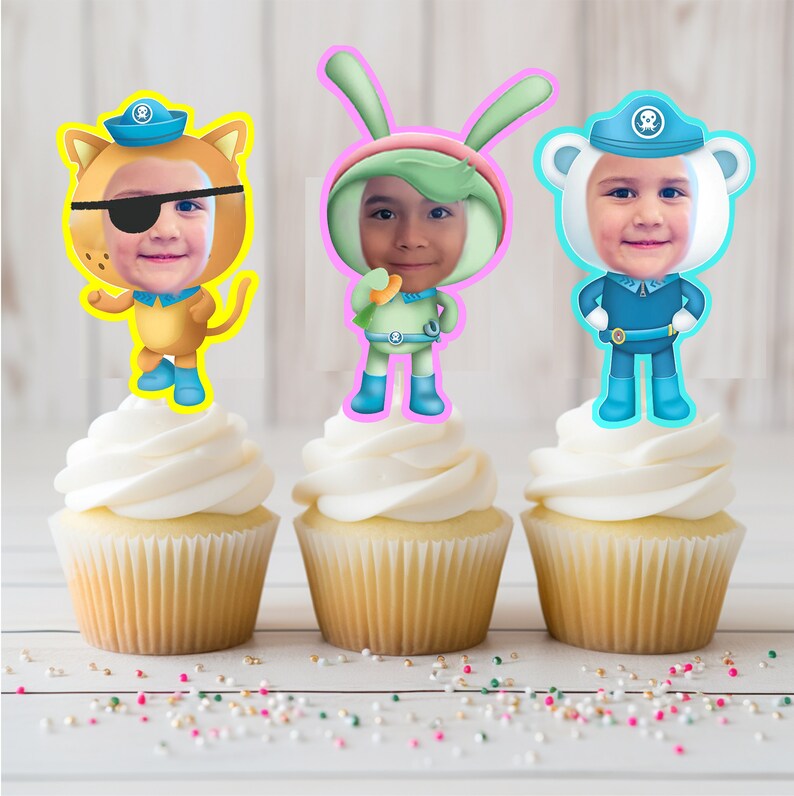 Digital Octonauts Photo Cupcake Toppers for Your Octonauts Birthday ...