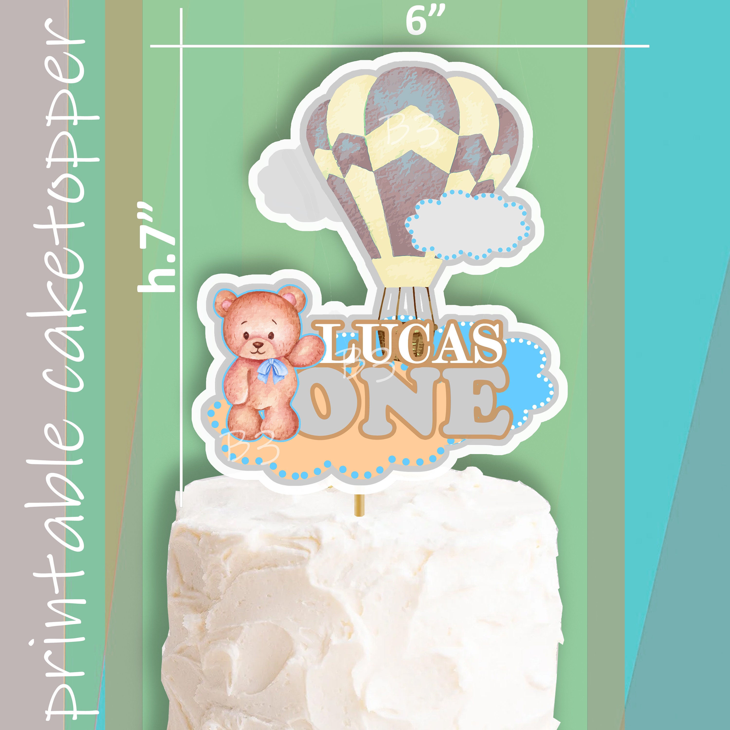 Custom Baby Cake Topper / Toddler Birthday Cake Topper / Kids Name Cake ...