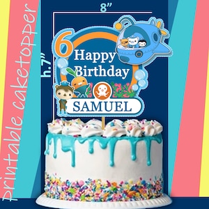 Octonauts Cake Topper /personalized Octonauts Birthday Party/ Birthday ...