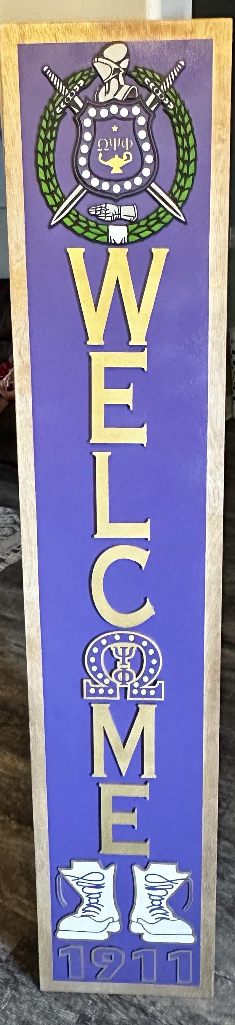 Omega Psi Phi Fraternity Porch Sign - Etsy