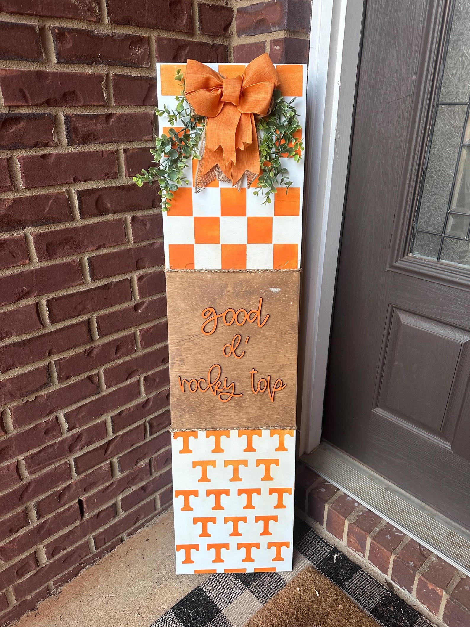 Tennessee Vols Porch Decor/ Tennessee Vols Door Hanger/ Tennessee Vols ...