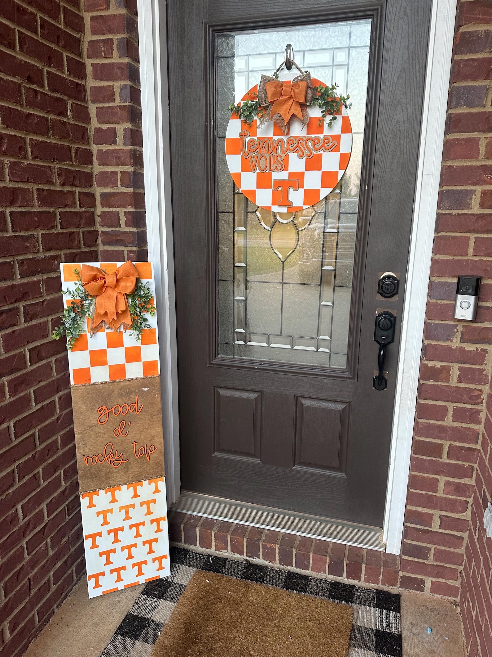 Tennessee Vols Porch Decor/ Tennessee Vols Door Hanger/ Tennessee Vols ...