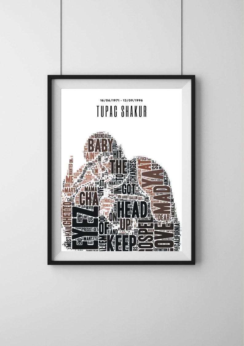 Tupac Shakur Poster / Classic Hip Hop Artwork - Etsy