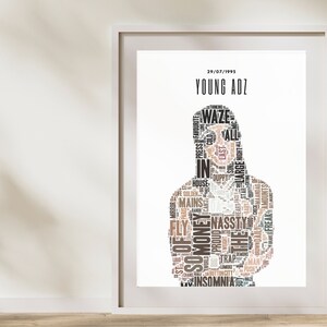 Young Adz Poster / UK Hip Hop Artwork - Etsy