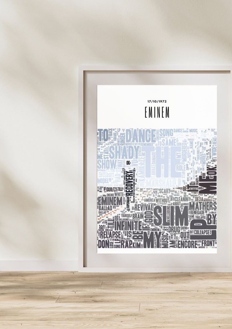 Eminem Poster / Classic Hip Hop Artwork - Etsy