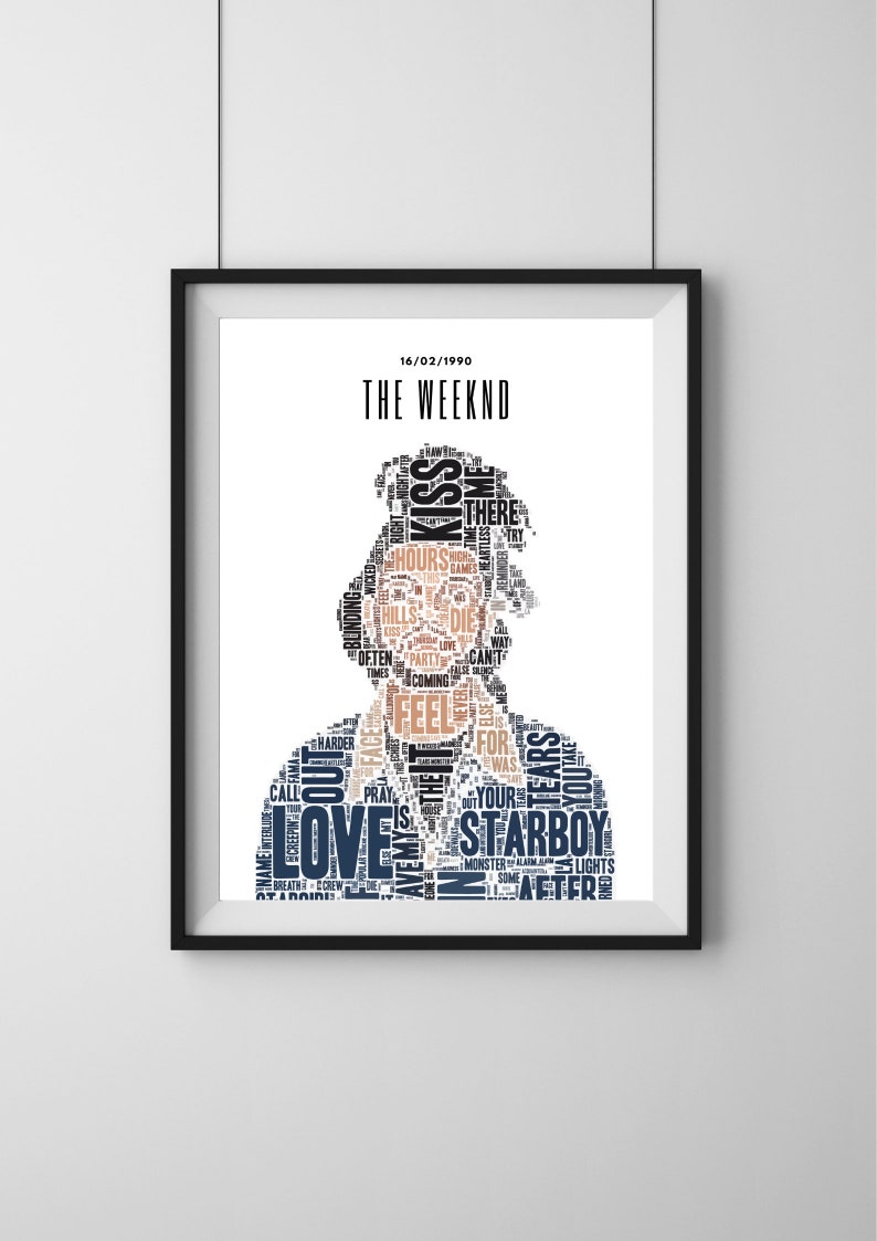 The Weeknd Poster / Pop Artwork - Etsy