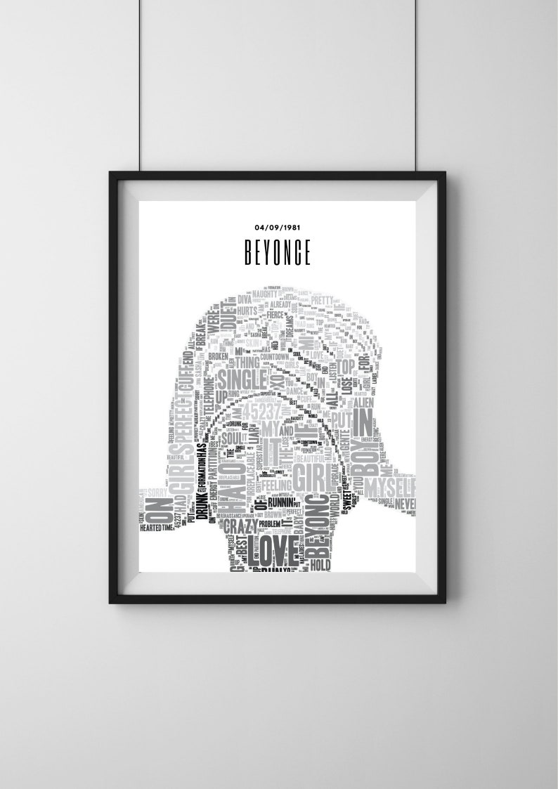 Beyonce Poster / Pop Artwork - Etsy