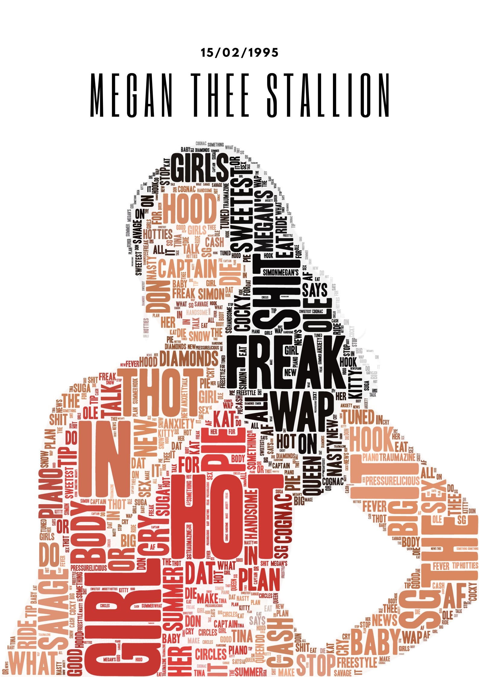 Megan Thee Stallion Poster / Hip Hop Artwork - Etsy