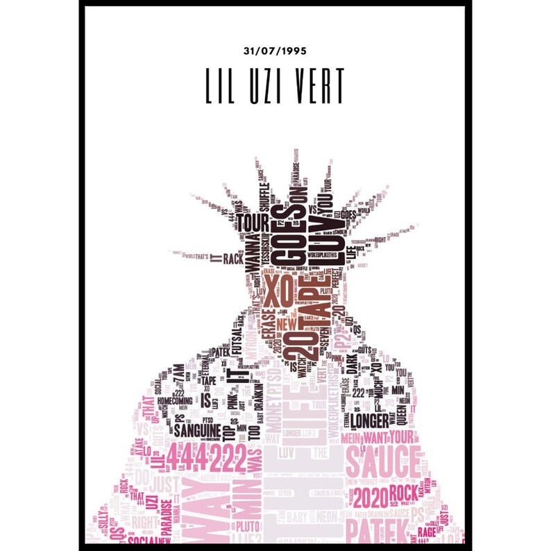 Lil Uzi Vert Poster / Hip Hop Artwork - Etsy