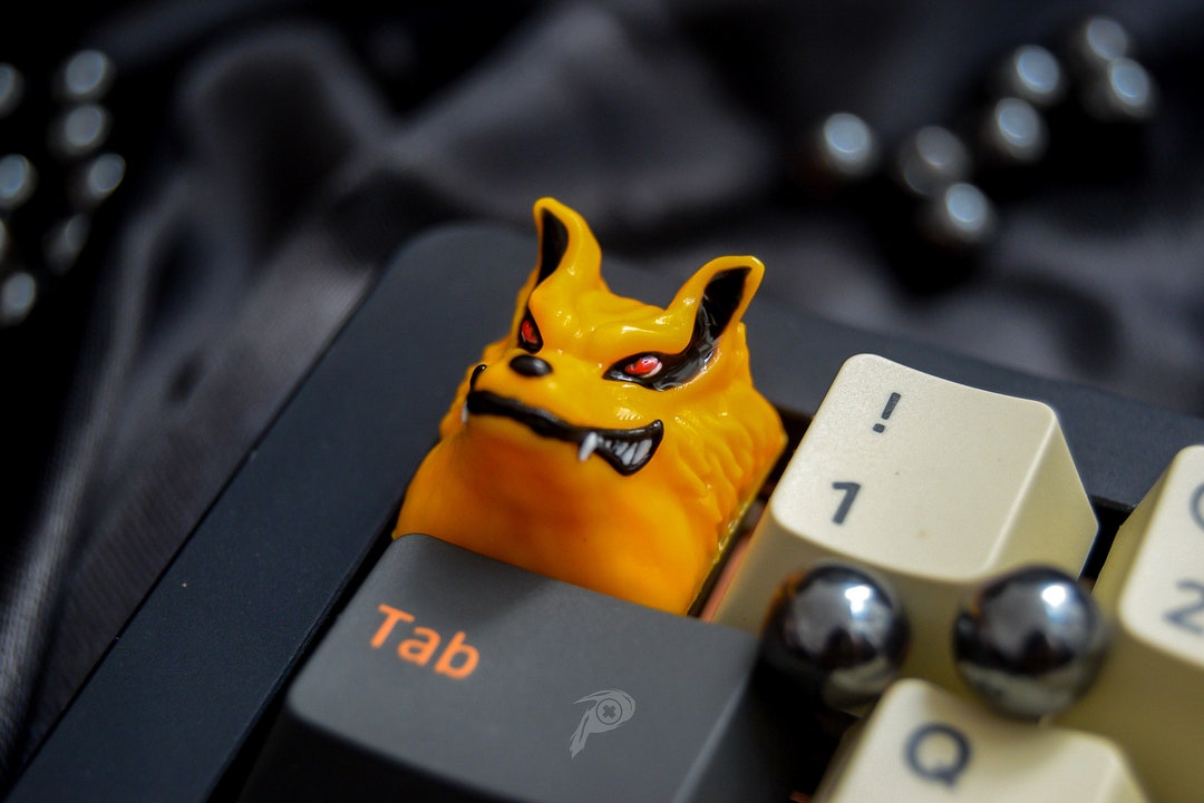 Kurama nine Tails Artisan Keycap multishot Resin - Etsy