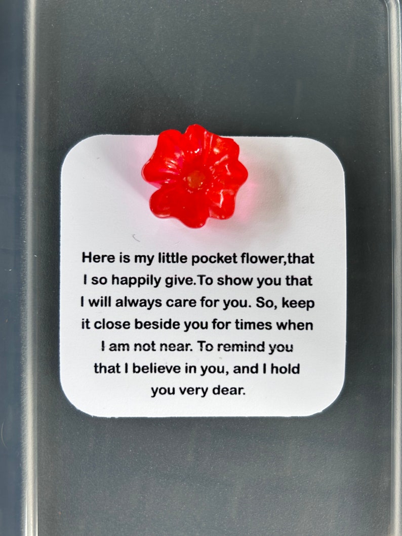Tiny Tokens of Love : Pocket Hug - Flower - Etsy