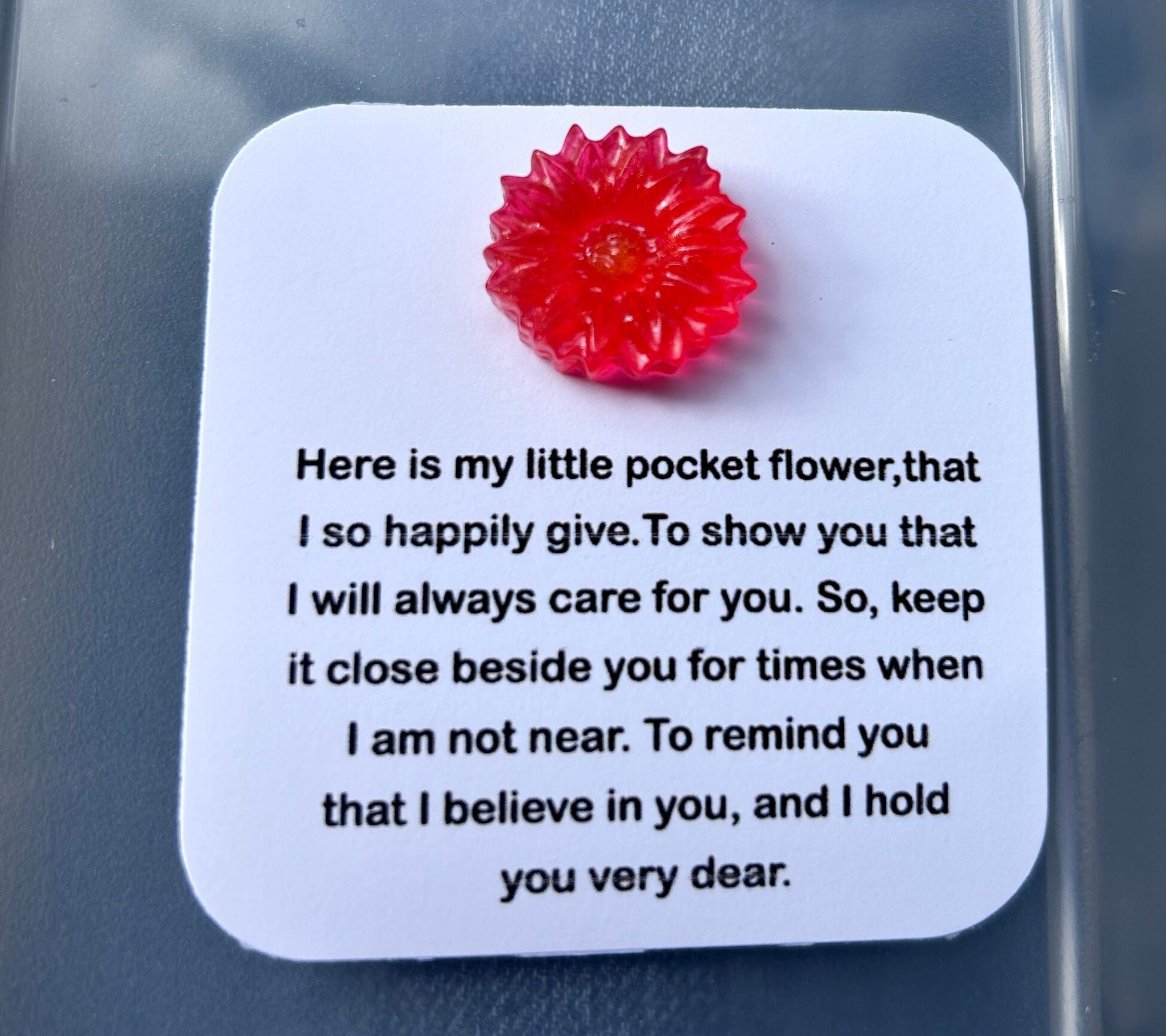 Tiny Tokens of Love : Pocket Hug - Flower - Etsy