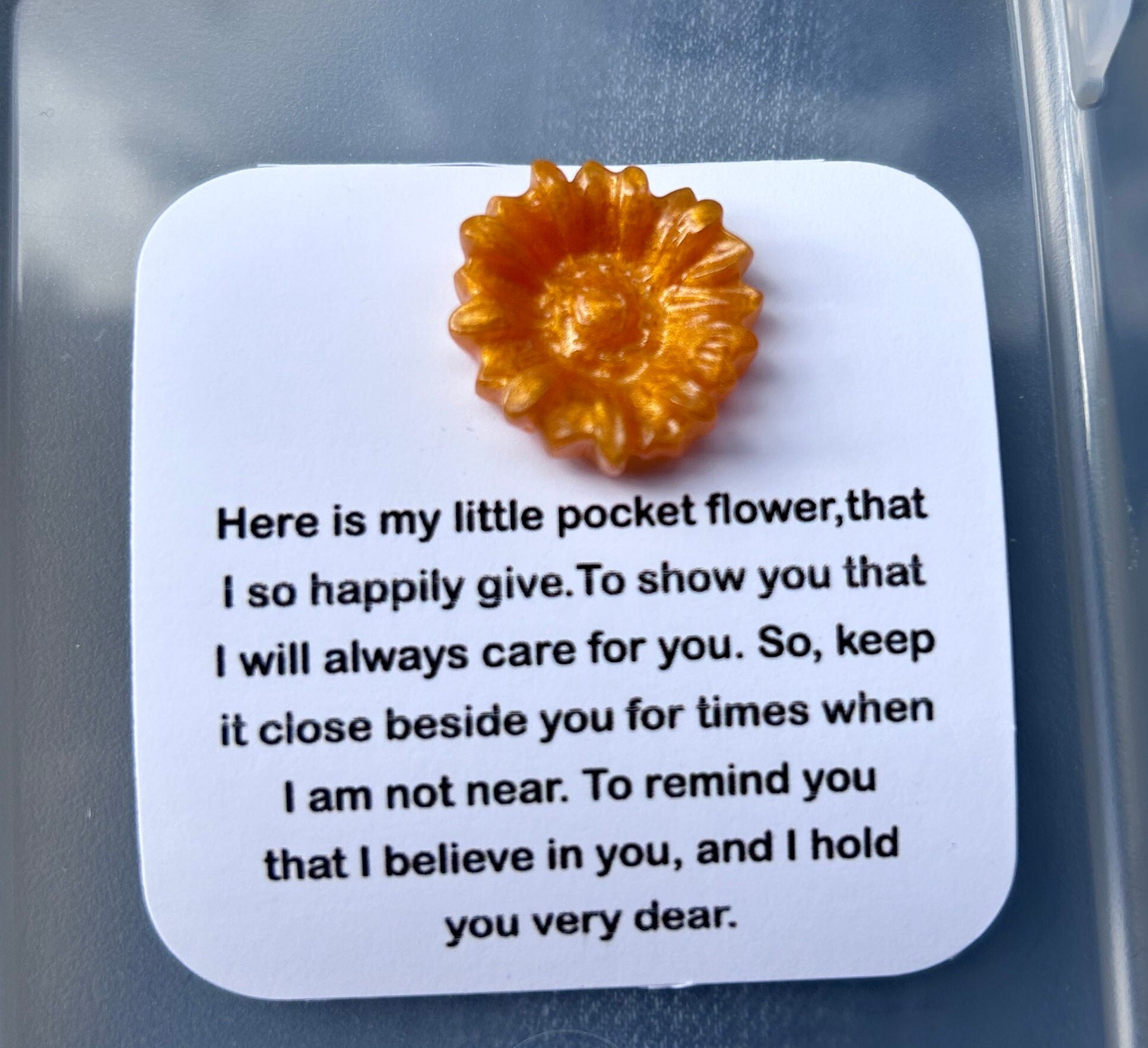 Tiny Tokens of Love : Pocket Hug - Flower - Etsy