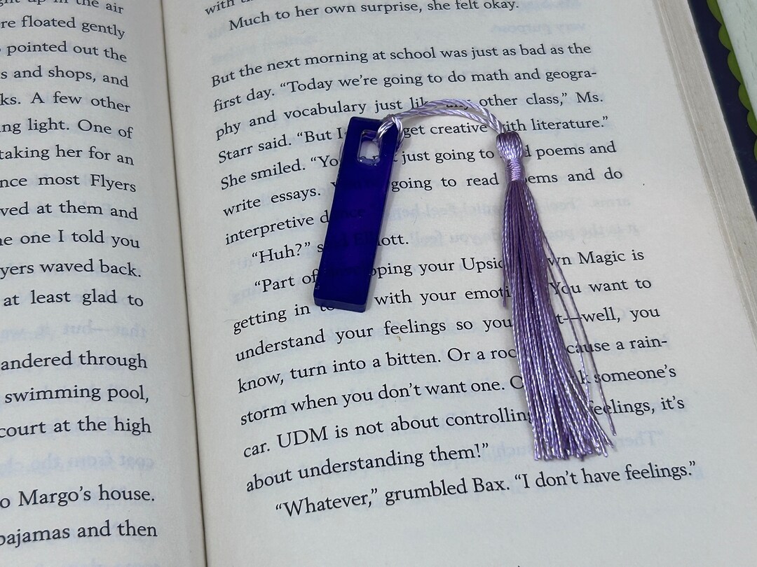 Hand Crafted Resin Bookmark - Purple - Etsy