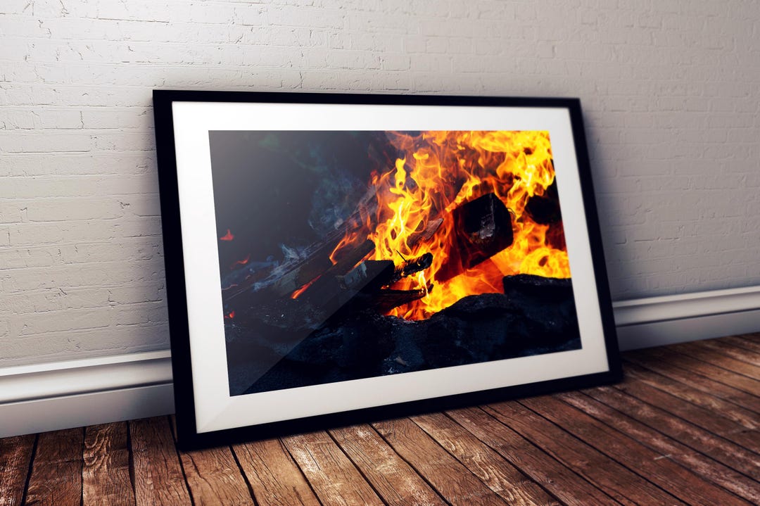 Hawaiian Fire Photography Print: Ahi Nani - Etsy