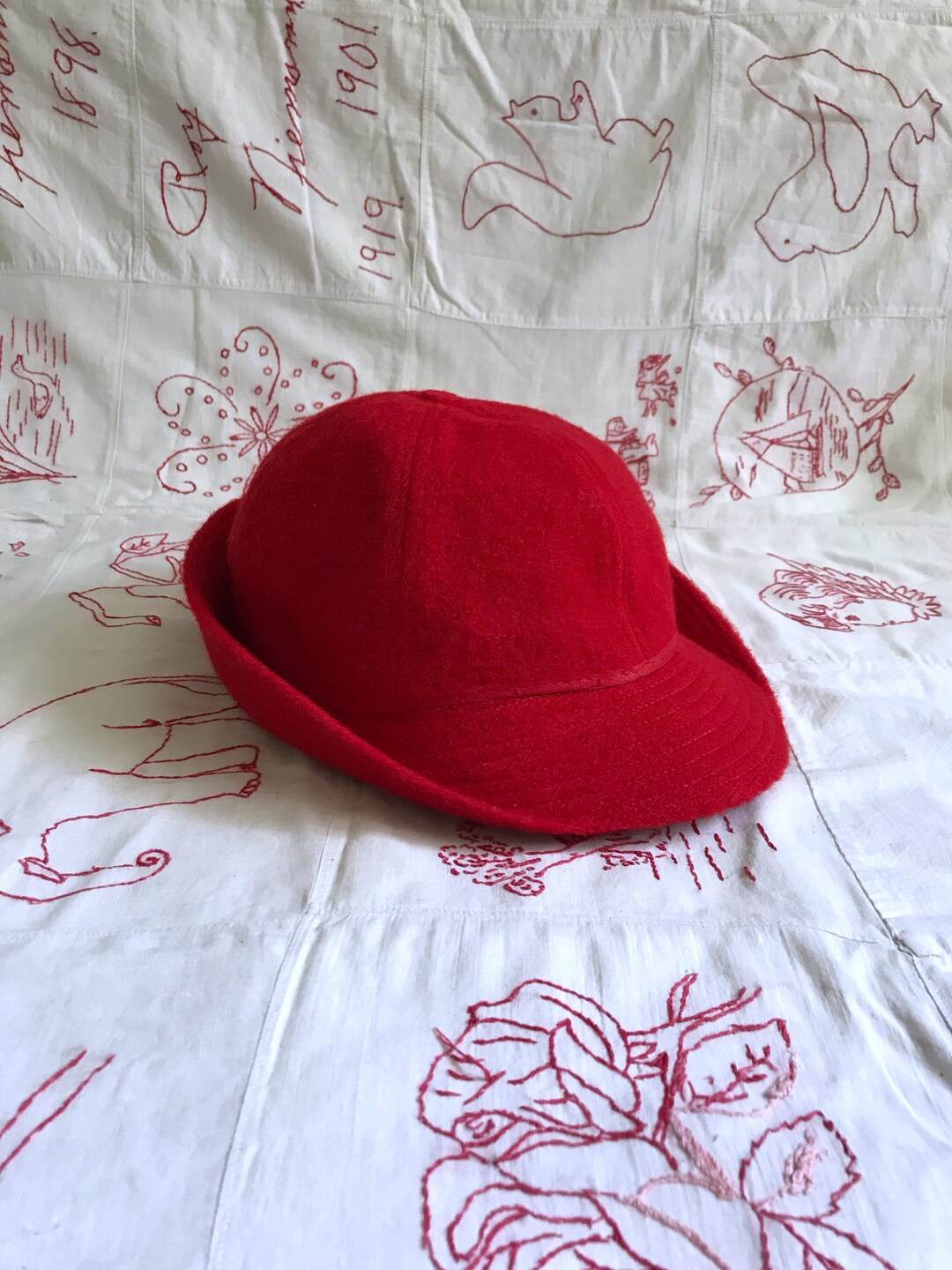 Vintage S.S. Kresge Co. Red Wool Cap, Detroit Michigan, for Kmart - Etsy
