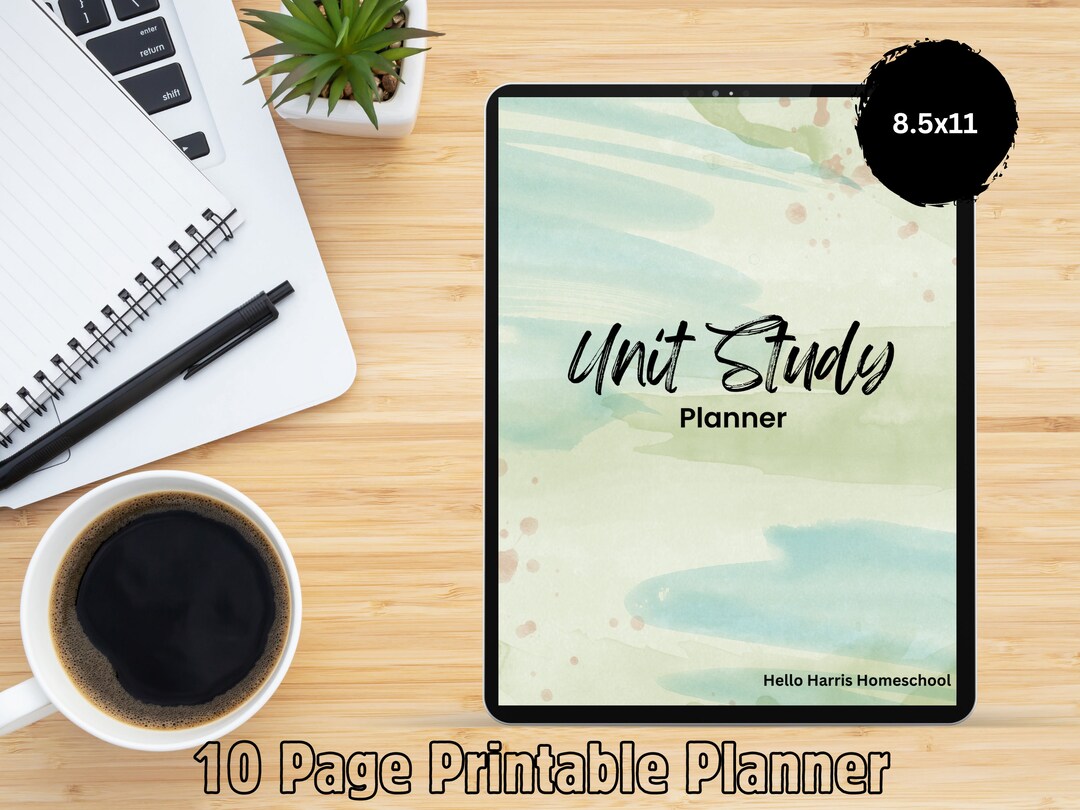 Unit Study Planner, Homeschool Planner, Printable Planner - Etsy