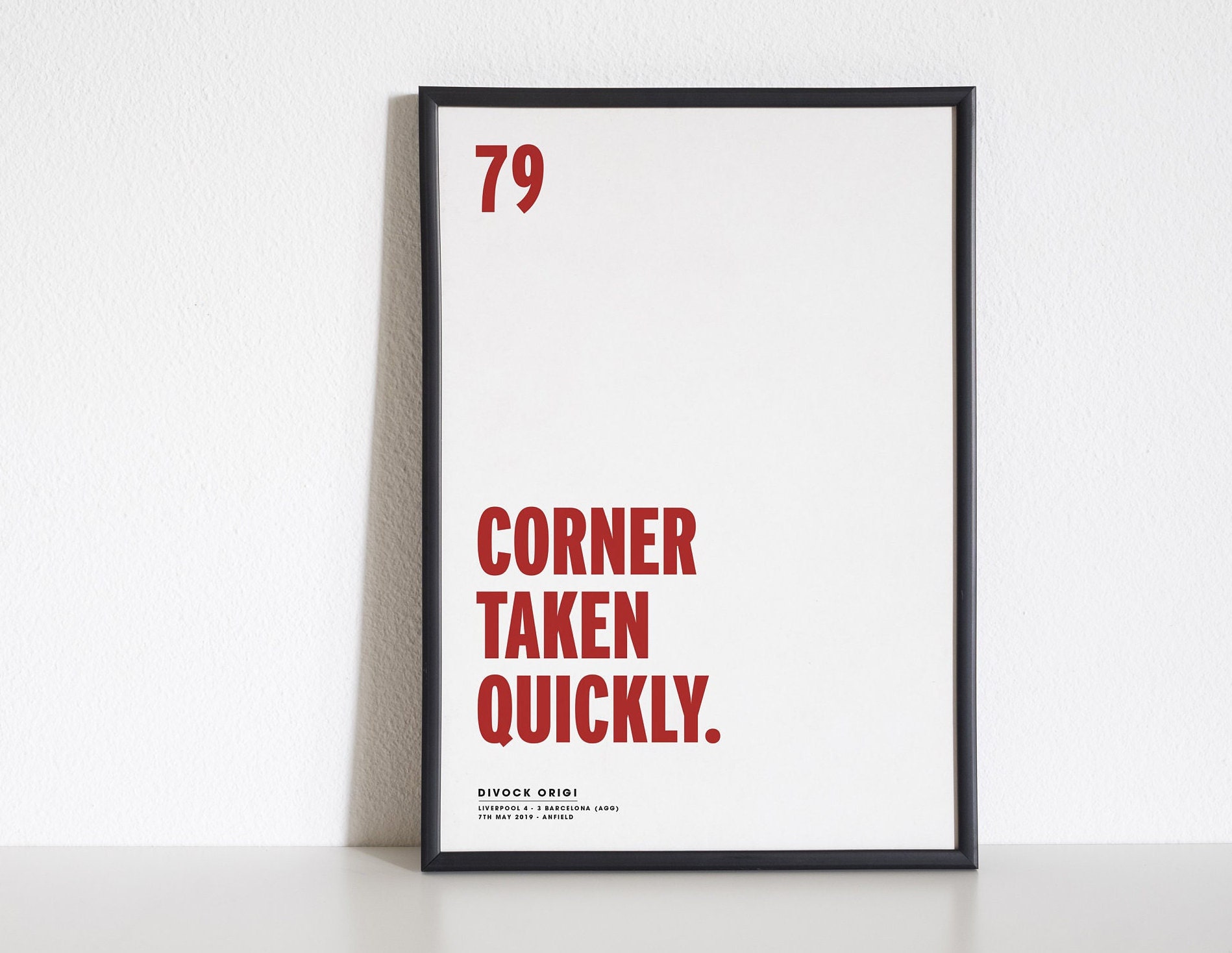 Football Commentary Liverpool Minimal Poster Sports Wall Art High ...