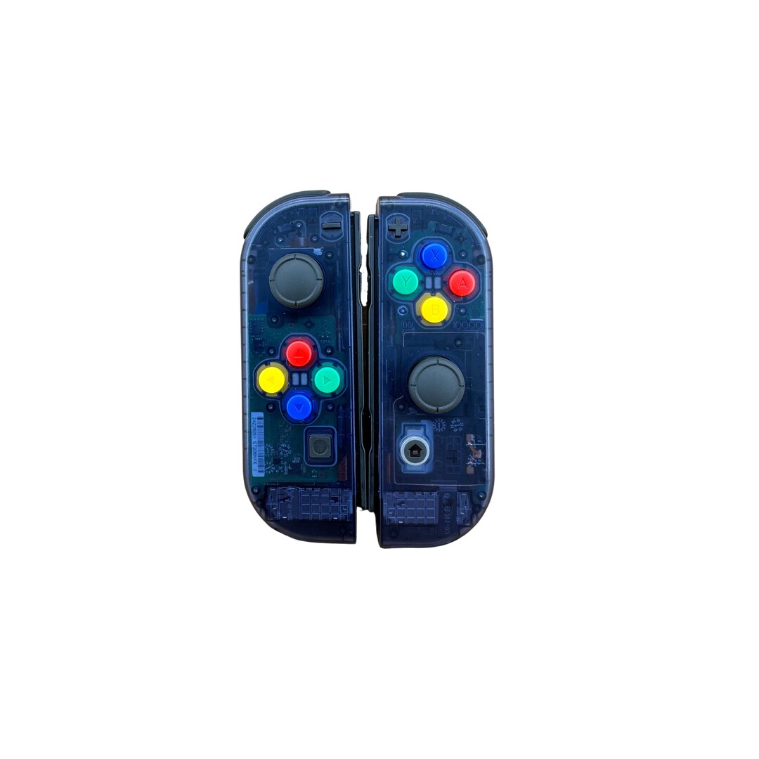 Custom Nintendo Switch Joy-con Controller Clear Deep Ocean Blue New - Etsy