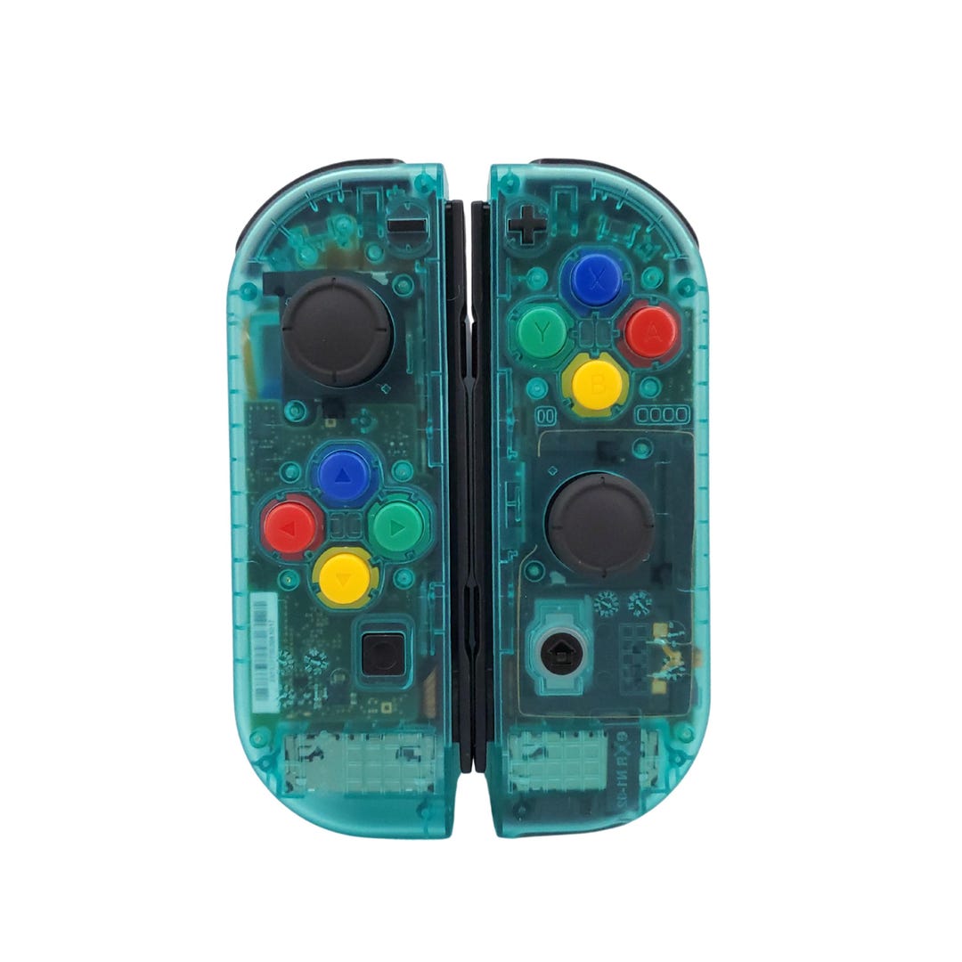 Custom Nintendo Switch Clear Emerald Green Joy-con Controller New - Etsy