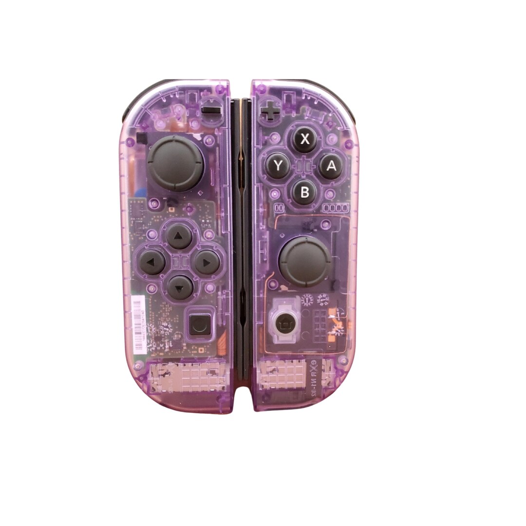 Custom Joy-con Controller Clear Purple Nintendo Switch No D-pad New - Etsy