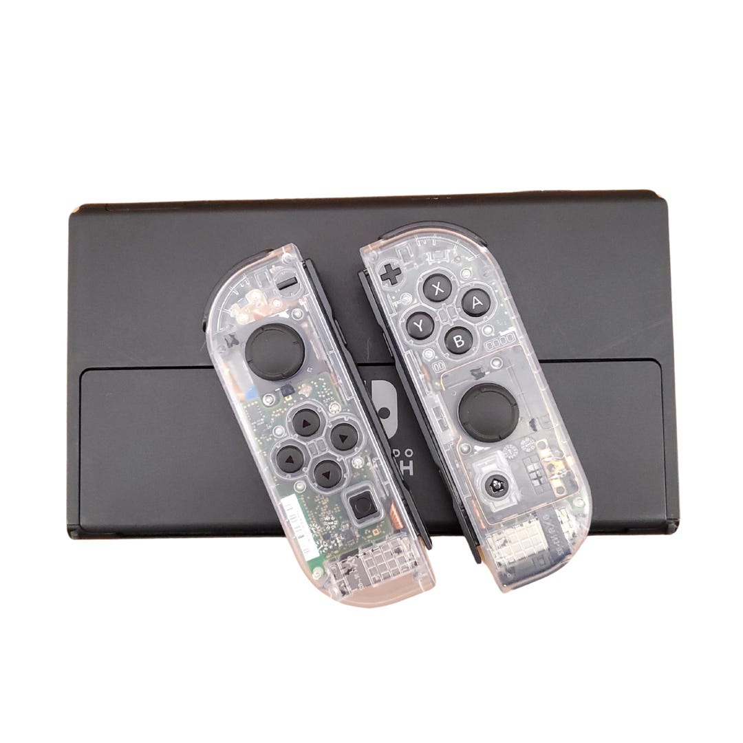 Custom Nintendo Switch Transparent Clear Joy-con Controller New - Etsy