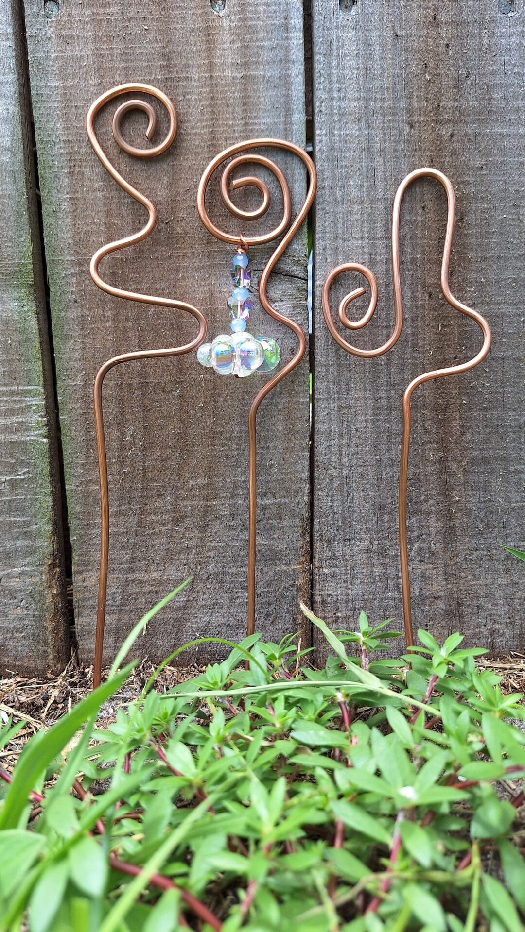 Copper Wire Plant Stakes 3 Pack, Gardening Stakes, Plant Decor, Plant ...